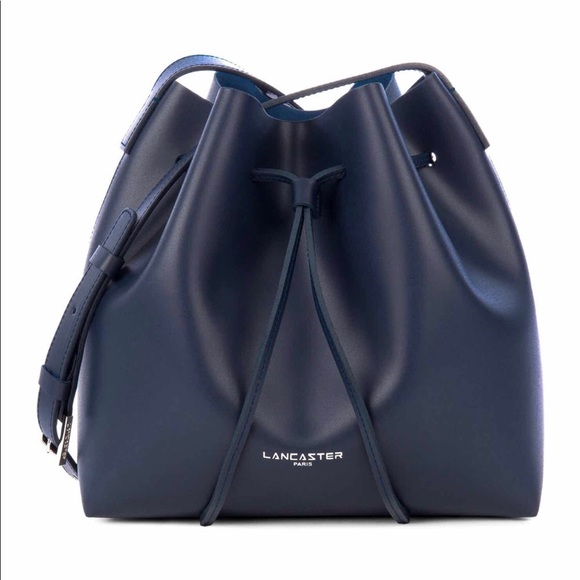 Lancaster Paris | Bags | Lancaster Paris Smooth Leather Bucket Bag Nwt ...